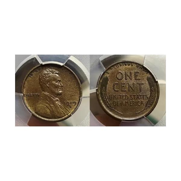 1909 S リンカーン ウィート セント 1c PCGS MS 63 BN ベターデイト!!