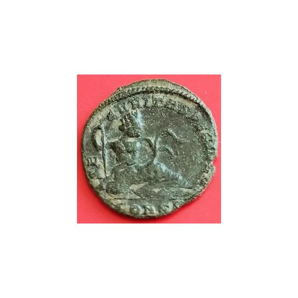 Hannibalianus AD335-337 AE Follis、本物の古代ローマのコイン