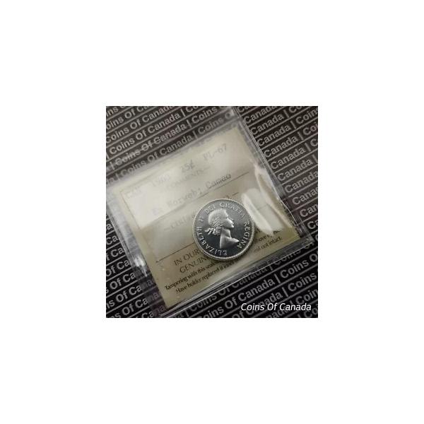 1963 カナダ 25 セント コイン - ICCS PL 67 Ex Norweb - カメオ付き #coinsofcanada