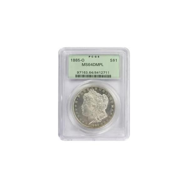 1885-O モーガン シルバー ダラー MS64DMPL PCGS