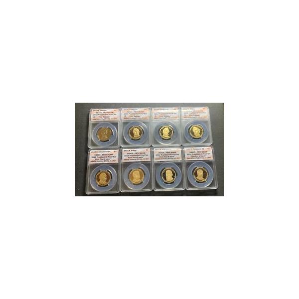 2010 S / 2012 S プルーフ ロット 8 コイン PR70 DCAM ANACS