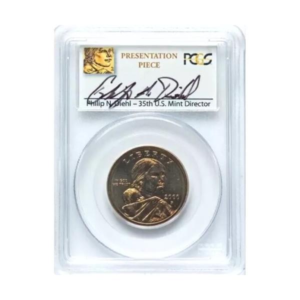 2000-P GOODACRE プレゼンテーション * PCGS SP67 * SACAGAWEA ドル $1 Diehl 署名