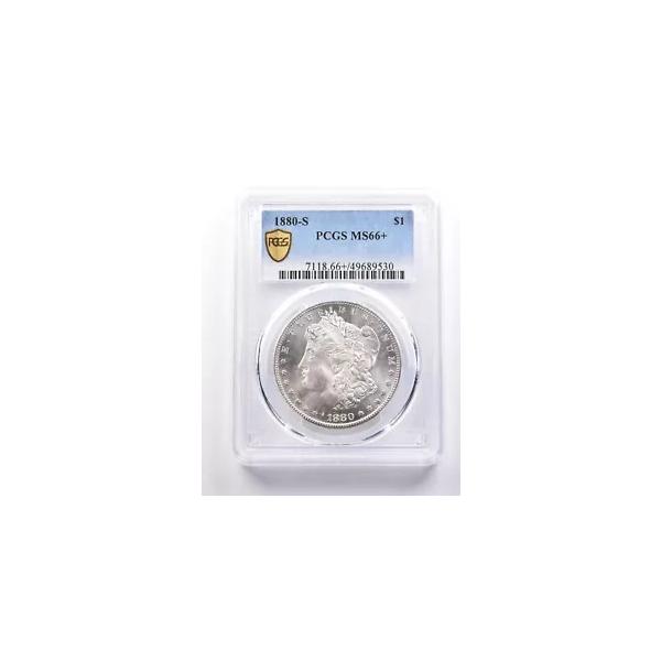 1880-S モーガン シルバー ダラー MS66+ PCGS *9939