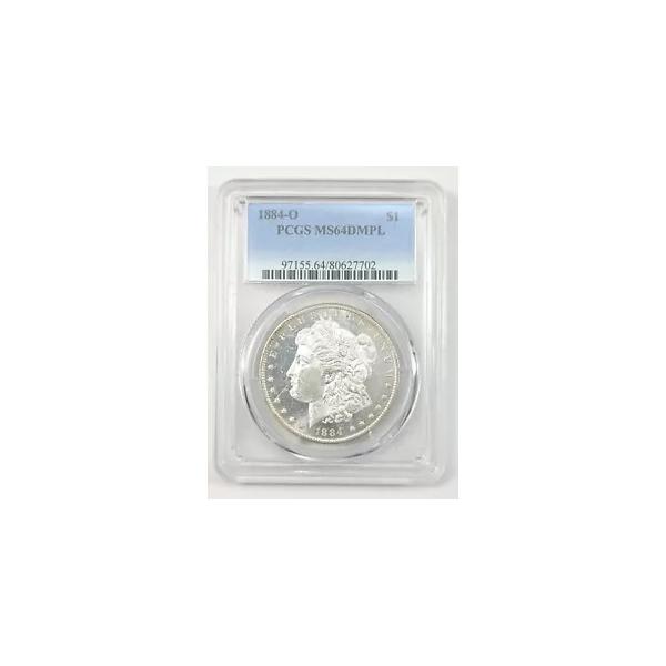 1884-O モーガン シルバー ダラー PCGS MS64 DMPL ブラスト ホワイト PQ++