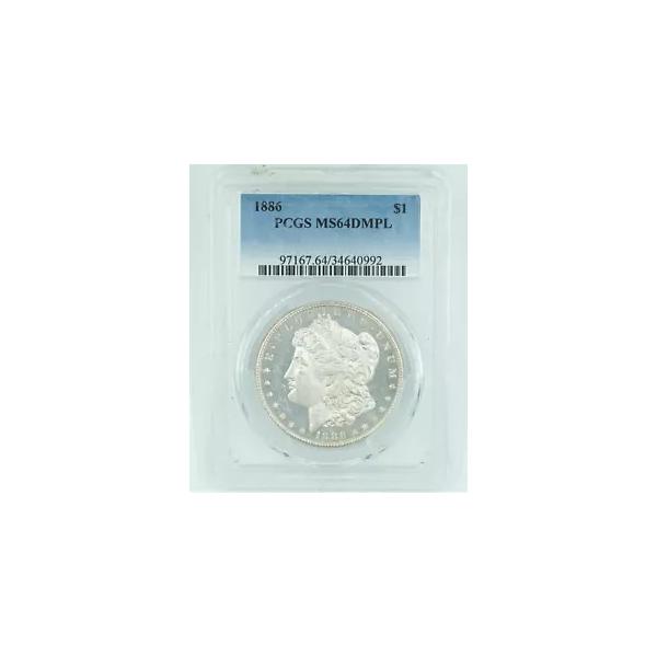 1886 PCGS MS64DMPL モルガン シルバー ダラー グレート ミラー