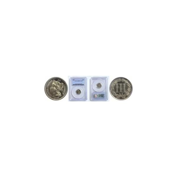 1882 3C ニッケル 3 セント プルーフ PCGS PR-65 CAM