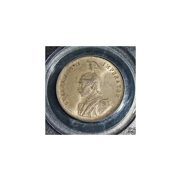 ドイツ領東アフリカ: ドイツ植民地。ヴィルヘルム二世 ルピ 1905-J MS63 PCGS。