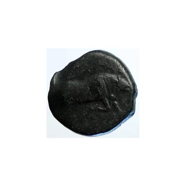 プーリアのARPI 本物の古代275BC アンティークギリシャコイン 雄牛と馬付き i113418
