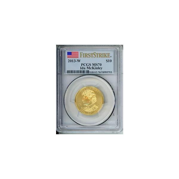 2013-W $10 ゴールド配偶者 アイダ マッキンリー PCGS MS70 ファースト ストライク FS F.S. !!!!!