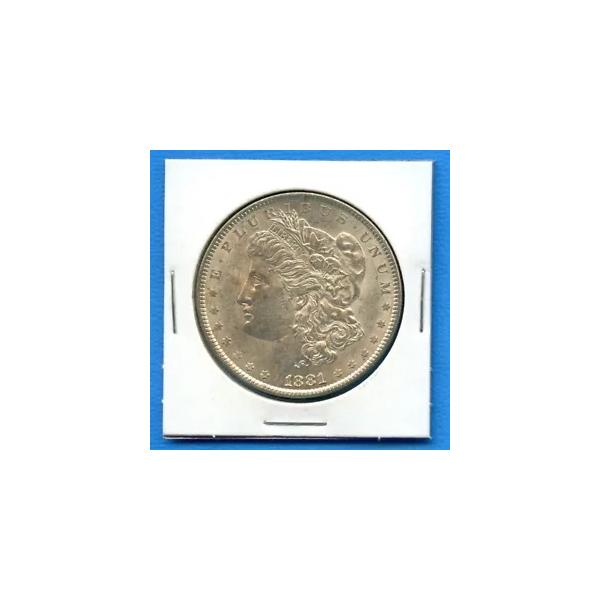 1881 P モルガン ダラー $1 シルバー 米国造幣局 #04 BU MS 未流通 1881-P