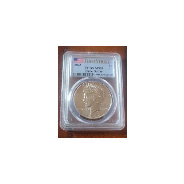 2023 PCGS MS69 ファースト ストライク ピース ダラー シルバー グレード