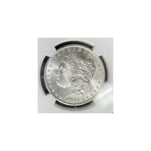 1885-O モーガン シルバー ドル ~ NGC - MS 64 ~美しいコイン~ REF#47-039