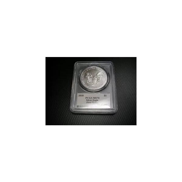 2018 シルバー イーグル $1 ファースト ストライク PCGS MS70 署名入り トーマス クリーブランド