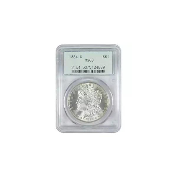 1884 O モルガン ドル MS 63 PCGS シルバー $1 未流通コイン SKU:I15650