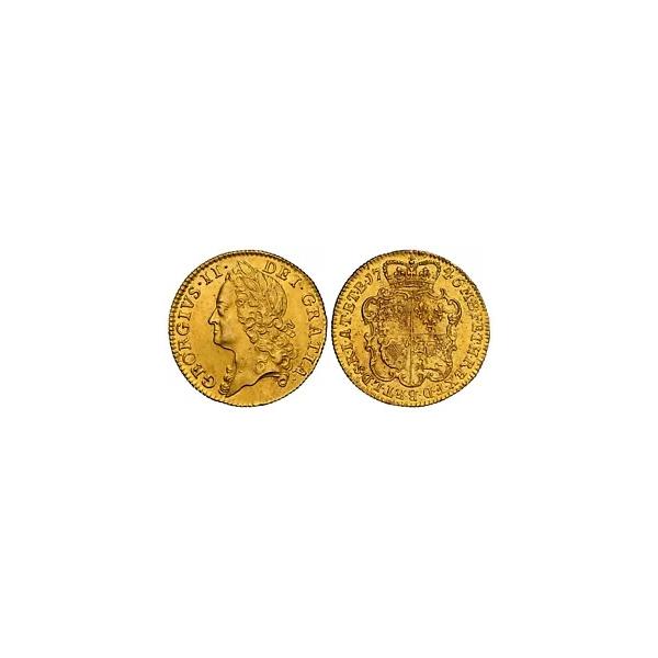 イギリス ジョージ 2 世 1746 AV ギニア NGC AU Dets. Rev. スポット削除 SCBC-3678A