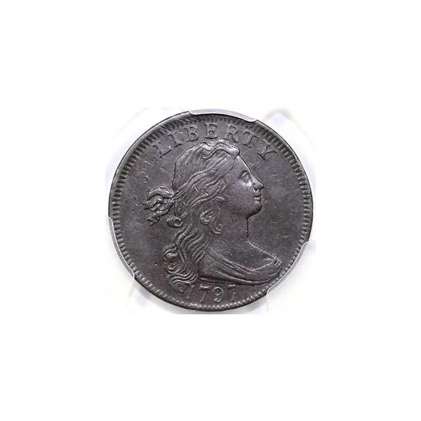 1797 1c S-128 ドレープバスト ラージセント PCGS XF 40