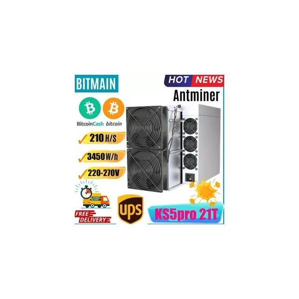 Bitmain Antminer KS5pro 21T 3150W Kas Miner Asic Miner Kaspa