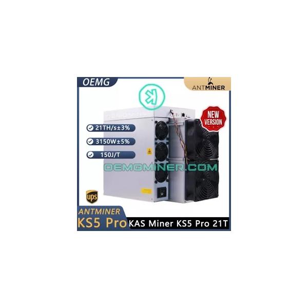 Bitmain Antminer KS5 pro 21T 3150w Kaspa Crypto Kas Miner (PSU 付き) 11 月 10 日出荷