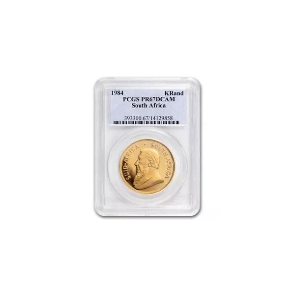 1984 南アフリカ 1 オンス ゴールド クルーガーランド PR-67 PCGS (DCAM)