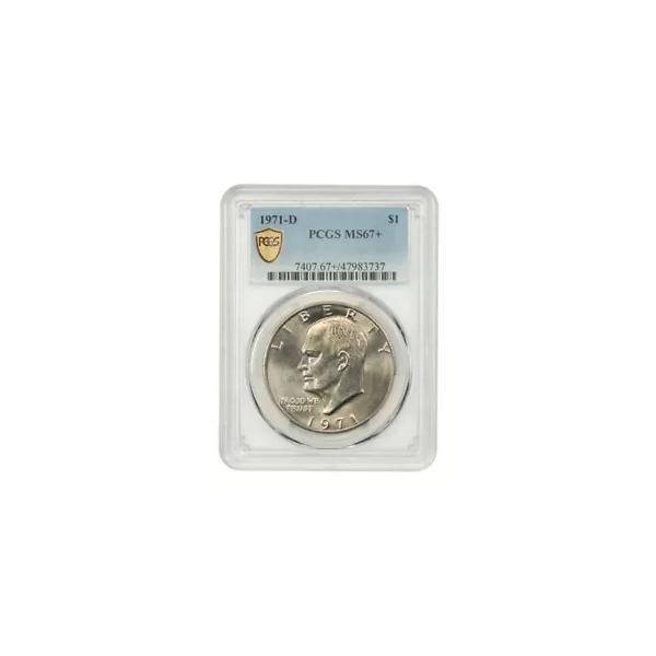 1971-D $1 PCGS MS67+ - アイク ドル