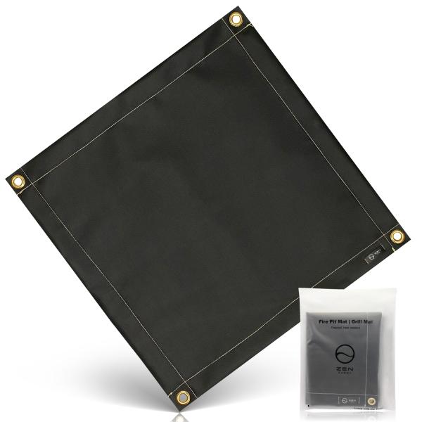 たき火時の専用シートとして開発され、耐熱温度約550℃で熱に強く、焚き火台から発生する放射熱を遮り、火の粉や燃えかすがこぼれた時に地面や芝、ウッドデッキ等のダメージを軽減します。ハトメつきなので、風が強い場合にもペグダウンできて安心。ハトメ...