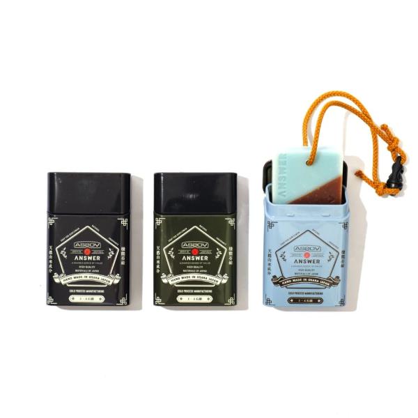 大阪でコスメブランドを展開するANSWERSOAPは、男性のニオイやお肌の悩みを洗い流し、香りを身にまとうをコンセプトに誕生した、コスメブランド。原料は自然索材を厳選し、コールドプロセス製法で40日問熟成。余分な熱を加えずに低温でじっくりつ...