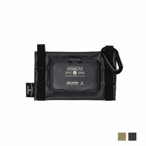 本体素材には、軽さ、防水性を兼ね備えたポリカーボネートをコーティングした生地を使用。一般的なサイズの薄めのウェットティッシュケース。専用ケースに入れれば キャンプサイトの雰囲気も上がります。サイズ：W140×H90×mm【注意事項】発売時に...