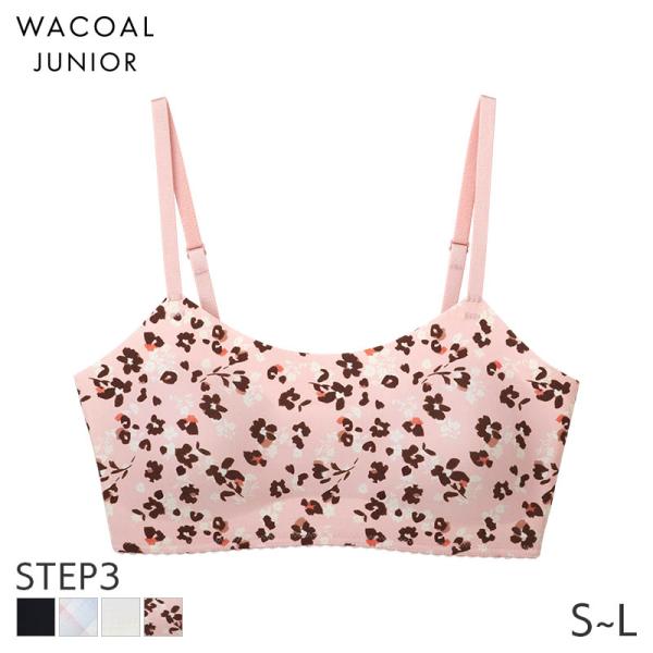 ■サイズ　S(トップバスト72〜80cm)　M(トップバスト79〜87cm)　L(トップバスト86〜94cm)■主素材　ナイロン70% ポリウレタン30%■ホック　2段3列■ワイヤー　無 (ノンワイヤー)■パッド　有 (ジュニア用ピーナッツ...