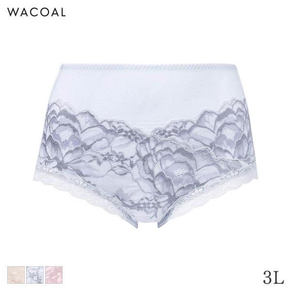 ■サイズ　3L(ヒップ102〜110cm)■主素材　綿 ナイロン その他■ウエスト/はきこみ/股上　股上深め スタンダード■レングス/裾/足ぐり　ノーマル■キーワード　スタンダード フルバック ノーマル 深ばきショーツ 綿混 ミセス 30代...