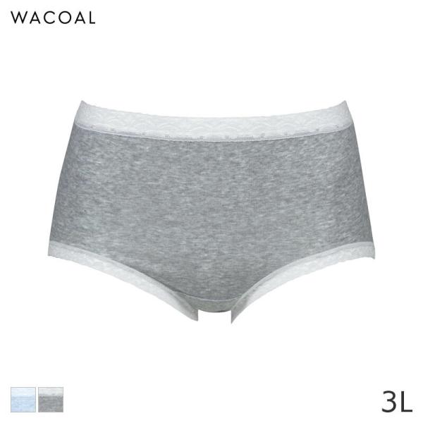 ■サイズ　3L(ヒップ102〜110cm)■主素材　再生繊維(セルロース) 綿 その他■ウエスト/はきこみ/股上　股上深め スタンダード■レングス/裾/足ぐり　ノーマル■キーワード　スタンダード フルバック 深ばきショーツ 杢柄 綿混 定番...