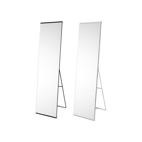 [商品詳細]ノンフレームのワイドスタンドミラー（姿見鏡）です。鏡面・両サイドのフレームがないスリムデザインで、すっきりしています。幅広タイプで、なおかつフレームもないので鏡面が大きく写り、全身のチェックにも最適です。飛散防止フィルム加工が施...
