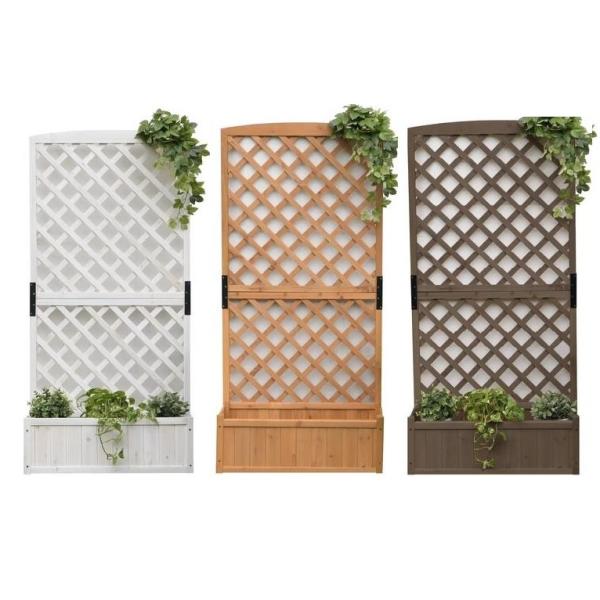 ★クレジットまたはペイペイ払いをおすすめいたします.（出荷元が取り置きをしないため、お振込後稀に確保できない場合は手数料差し引きの上ご返金となることがございます）１点のお値段です間仕切りのように使えるフェンスとプランターラックが一体になった...