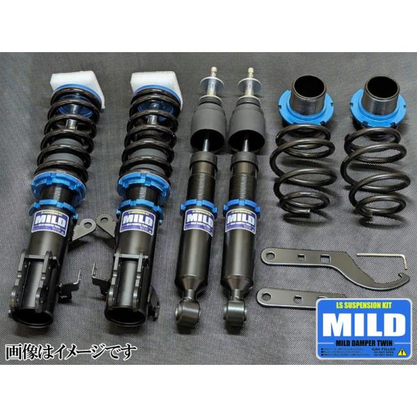 MILD DAMPER TWINライブラオリジナル車高調キット静かな乗り心地で車高調が初めての方でも安心プライス！！【共通スペック】・新開発！ツインチューブ(複筒式)採用！！・フルタップ・全長調整式・減衰力20段調整式(前後共に)・複筒式シ...