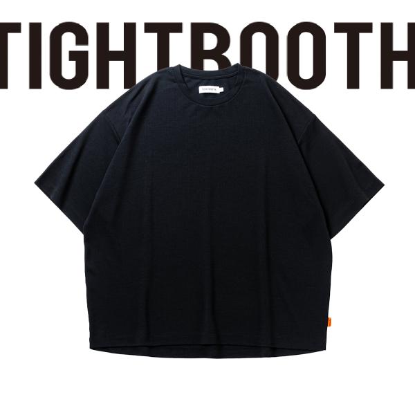 TIGHTBOOTH タイトブース Tシャツ TBPR TIGHT BOOTH Chidry S/S T-Shirt Black-Staff's Comment-・軽やかさと清涼感ある肌触りで麻のような質感が特徴のジャージ素材のTシャツ。・...