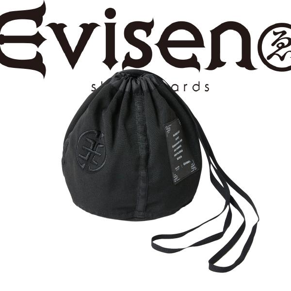 Evisen Skateboards バック エビセン スケートボード DELUXE x EVISEN Personal Effects Bag Black-Staff's Comment-表地にコットンキャンバス、裏地にリップストップナイ...