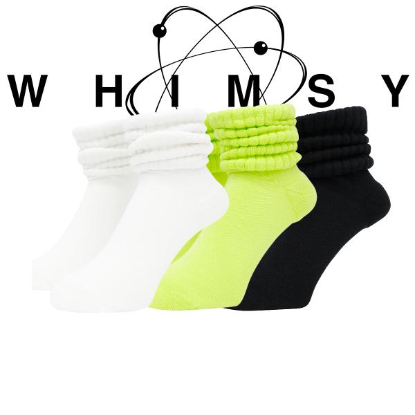 Whimsy Socks ウィムジーソックス Loose Gauge Rib Socks 3Color■Staff's Comment　伸ばして履くとシンプルなソックスだが、あえてルーズに履けるよう設計されたソックス。-Whimsy Soc...