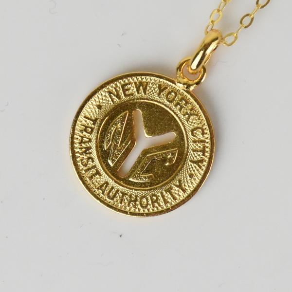 PAYBACK ペイバック New York Underground Token Necklace "Small Y"（1953）-Staff's Comment-PAYBACKからNEW YORKの地下鉄では駅窓口でトークン(代用貨幣)を...