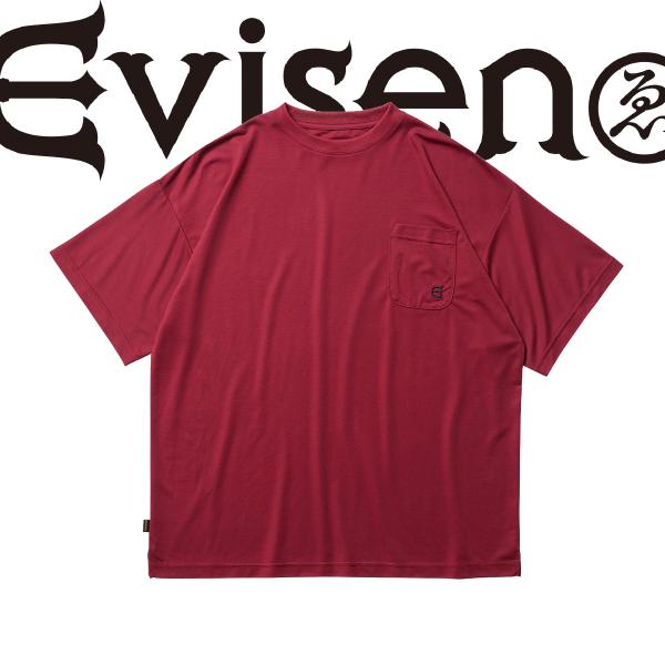 Evisen Skateboards Tシャツ エビセン スケートボード Pocket Logo Tech Tee Burgundy-Staff's Comment-高い吸湿性、通気性、耐久性、ストレッチ性のある混紡生地を使った半袖Tシャツ...
