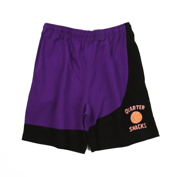 QUARTER クォータースナックス NY NEW YORK ニューヨーク sk8 スケート スケボー tシャツ House Short (Black×Purple)■Staff's Commentニューヨークから世界に発信するスケートボー...