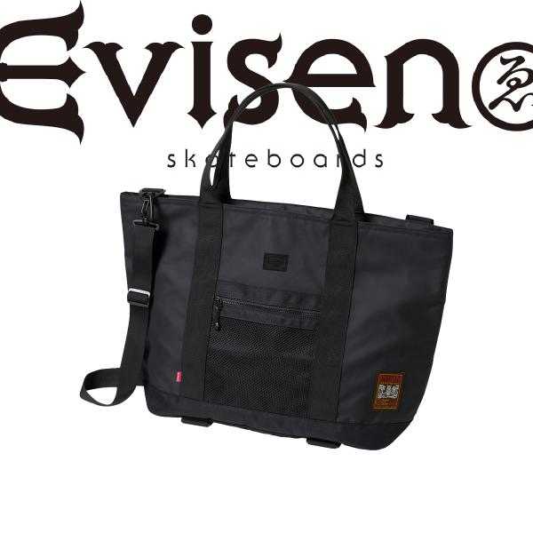 Evisen Skateboards トート エビセン スケートボード EVISEN The Perfect Tote Black-Staff's Comment-スケートボードも装着できて、なんでも詰め込めるビッグサイズの2wayトートバ...