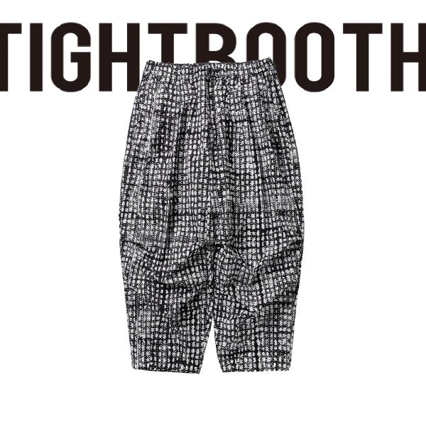 TIGHTBOOTH タイトブース パンツ TBPR TIGHT BOOTH Bleeding Logo Balloon Pants Black-Staff's Comment-・ブランドロゴを総柄グラフィックに落とし込んだバルーンパンツ。...