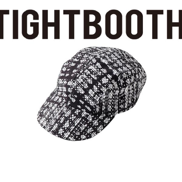 TIGHTBOOTH タイトブース キャップ TIGHTBOOTH Bleeding Logo Camp Cap Black-Staff's Comment-・ブランドロゴを総柄グラフィックに落とし込んだキャンプキャップ。・表地は独特な凹凸...