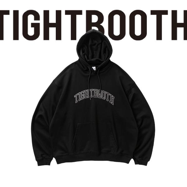 TIGHTBOOTH タイトブース パーカー TBPR TIGHT BOOTH  College Hoodie Black-Staff's Comment-・カレッジロゴをフロントに刺繍したスウェットフーディ。・10.5 ozの裏毛素材を使...