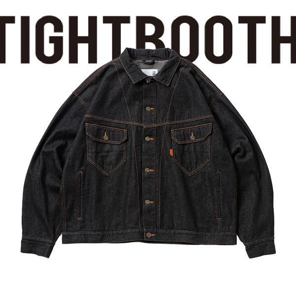 TIGHTBOOTH タイトブース ジャケット TBPR TIGHT BOOTH Denim Jacket Black-Staff's Comment-・ボックスシルエットのワイドデニムジャケット。・生地は12ozデニムを使用。・洗い加工は...