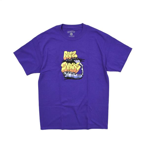 QUARTER クォータースナックス NY NEW YORK ニューヨーク sk8 スケート スケボー tシャツ Train Tee (Purple)■Staff's CommentRat RatzとのコラボT-Shirtです。フロントには...