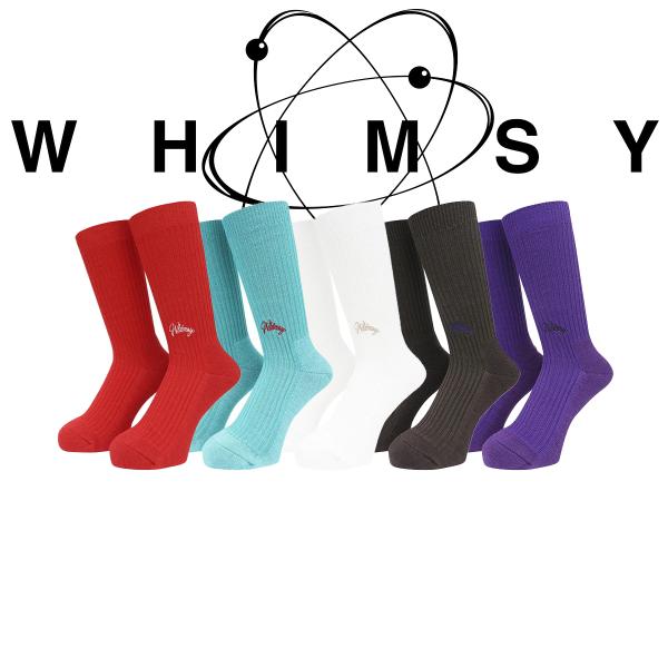 Whimsy Socks ウィムジーソックス Emjay Socks 5Color■Staff's Comment　サラリーマンのおじさんや真面目に登校する学生なんかが履いてそうなシンプルなソックスをサンプリングしたソックス。シーズンにより...