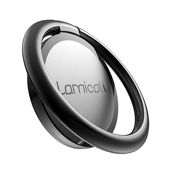 【迅速・丁寧】送料無料でお届けします。スマホリング 4mm 薄い 180度 360度回転式 ：Lomicall 携帯電話 リングホルダー, 片手持ち 携帯リング 指輪型 薄 ホールドリングスタンド, フィンガーリング, 薄型 アイホン 指リ...