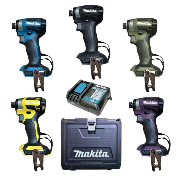 ★TD173インパクトドライバー、充電器、専用ケースの3点セットとなります。●インパクト本体カラー選択可能です。※付属品は全て正規品、純正品となります。※在庫状況により選択できるカラーが限定される場合が御座います。【型番】マキタ 充電式イン...
