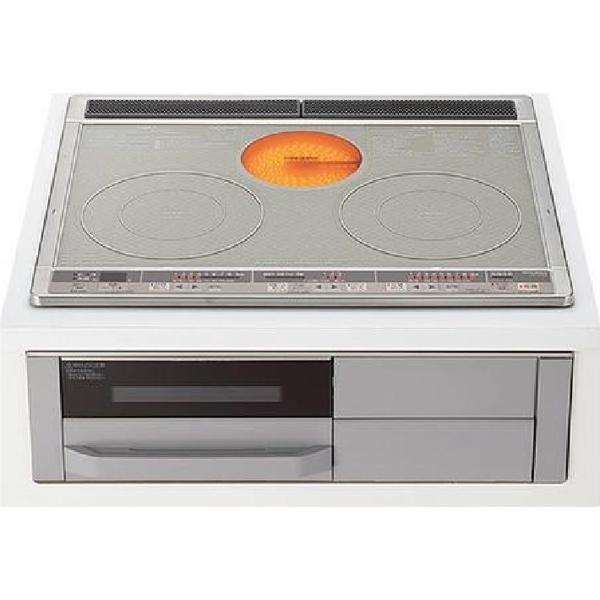 ■グリルは水無し両面自動焼き■上面部に操作ボタン配置◇トッププレート幅：60cmトップ◇トッププレート色：シルバー◇本体正面色：グレー◇2口IH＋ラジエント◇定格電圧：単相200V◇消費電力：5.8kW※合計消費電力量を超えるご使用の場合は...