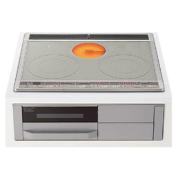 ■グリルは水無し両面自動焼き■上面部に操作ボタン配置◇トッププレート幅：60cmトップ◇トッププレート色：シルバー◇本体正面色：グレー◇2口IH＋ラジエント◇定格電圧：単相200V◇消費電力：5.8kW※合計消費電力量を超えるご使用の場合は...